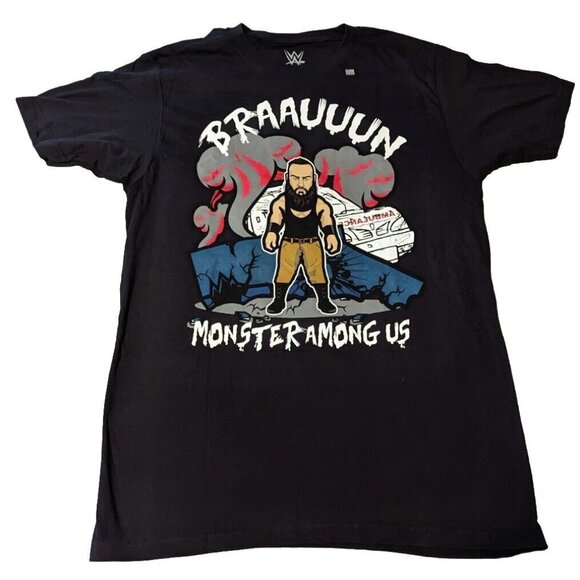 WWE | Shirts | Wwe X Nerds Cartoon Braun Strowman Wrestling Tee Mens ...
